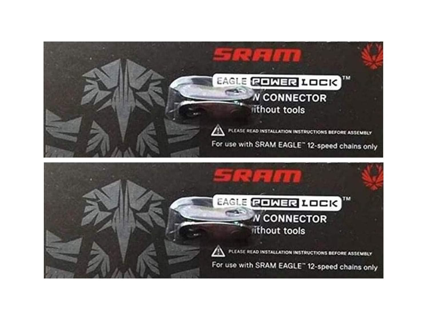 SRAM Eagle 12-Speed PowerLock Chain Connector, 12-Speed Chain Link: 1-Pack / 2-Pack (2)