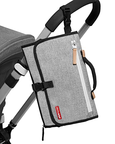 Skip Hop Portable Baby Changing Pad, Pronto, Grey Melange