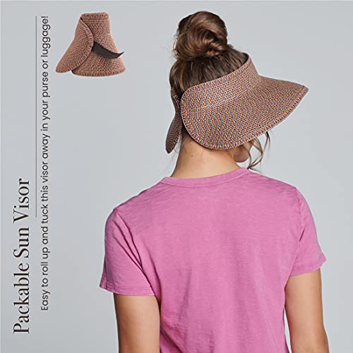 San Diego Hat Company's Signature Women's Ultrabraid Large Brim Visor