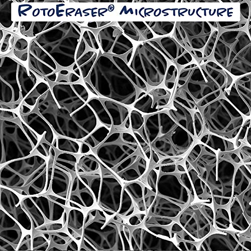 RotoEraser | Drill Powered Magic Cleaning Eraser Sponges | High Density Melamine Scrubber Pads with Drill Attachment for The Bathroom, Kitchen, Floors, Baseboards, Grout, Magic Marker, Walls & More