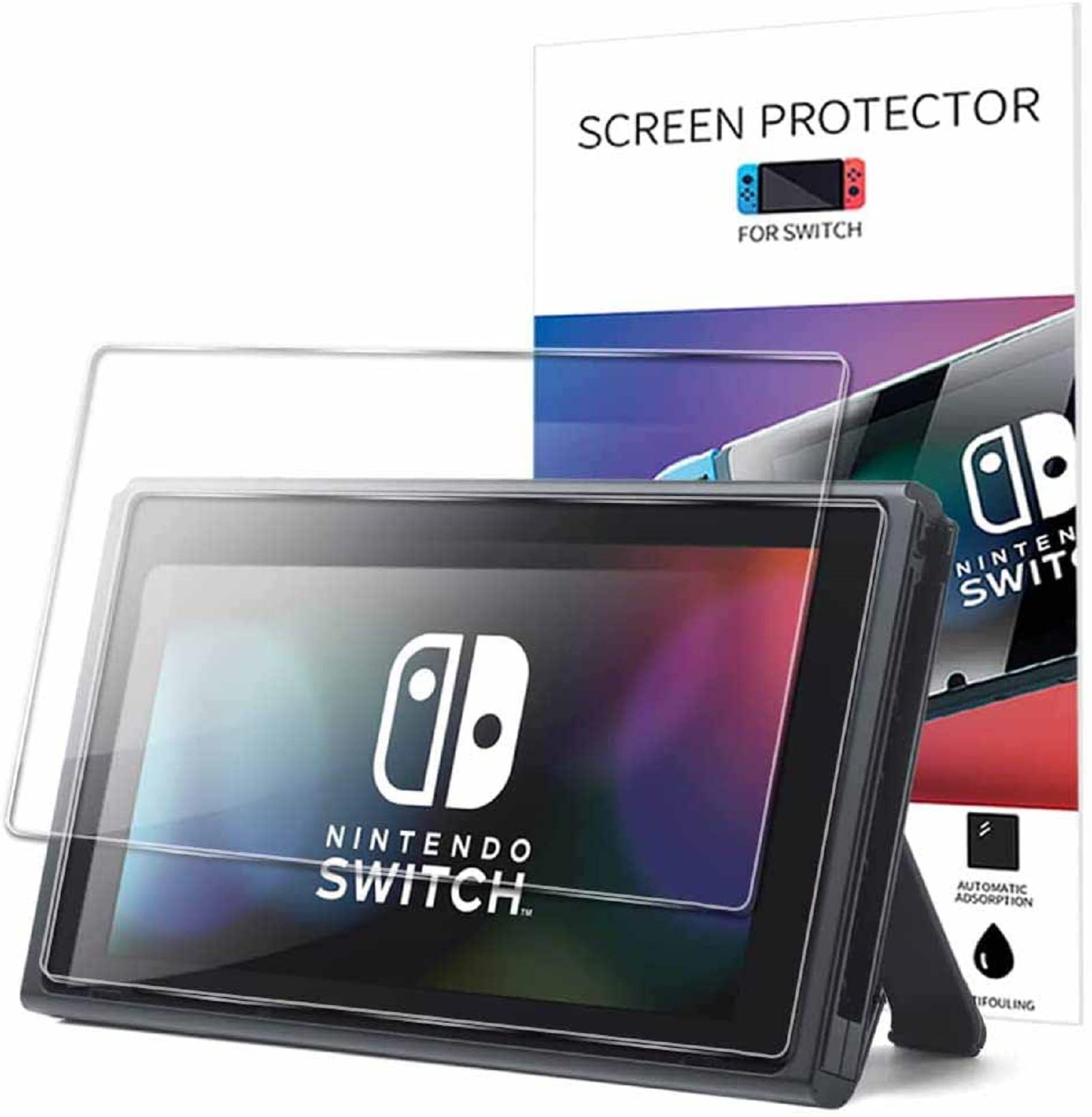 ZenRich [2Pack] Screen Protector for Switch OLED model 2021, Switch OLED Screen Protector for Anti Blue Light Eyes Protection/Bubble Free/Case Friendly/Transparent/HD Clear