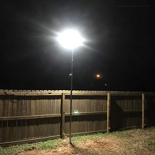 TORCHSTAR Area Light Mounting Arm, Sturdy Mounting Pole for LED Dusk to Dawn Barn Light, Outdoor Yard Light, Iron Housing, Silver Finish