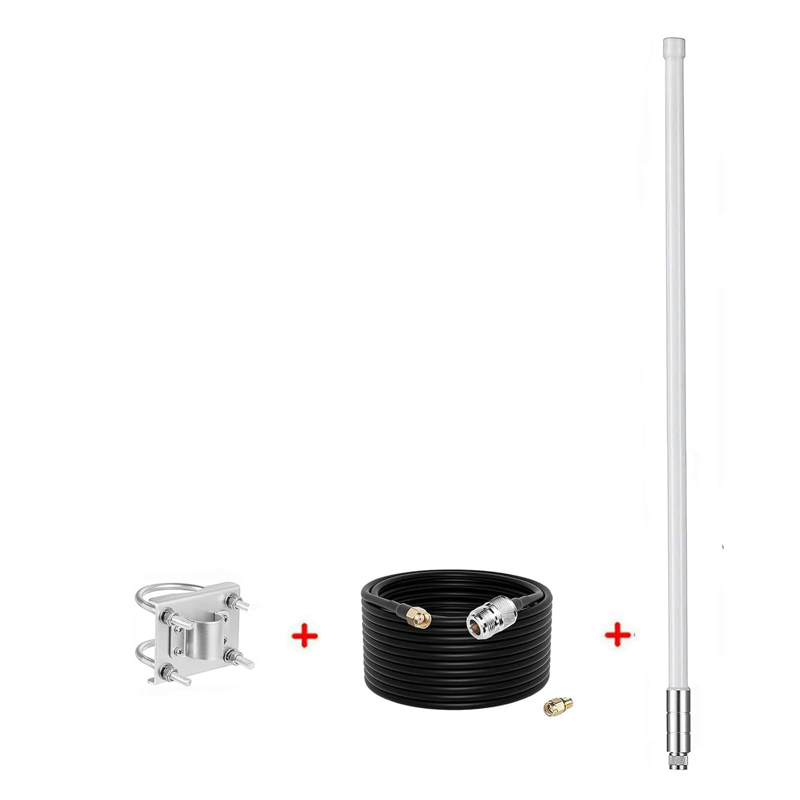 Waterproof 8dBi Long Range Cellular 915MHZ LoRa Gateway Fiberglass Antenna with 5M/16.4FT Cable for Helium Hotspot RAK V1 V2 Nebra Bobcat 300 SenseCAP M1 SyncroB.it Hotspot Finestra HNT Miner，Eifagur