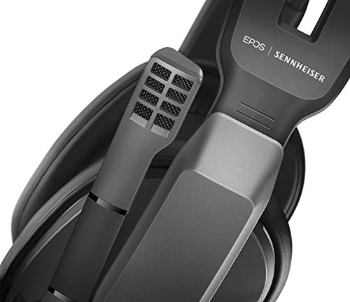 Sennheiser GSP 370 Over-Ear Wireless Gaming Headset, Low-Latency Bluetooth,Noise-Cancelling Mic, Flip-to-Mute, Audio Presets - PC, Mac, Windows, and PS4 Compatible - Black