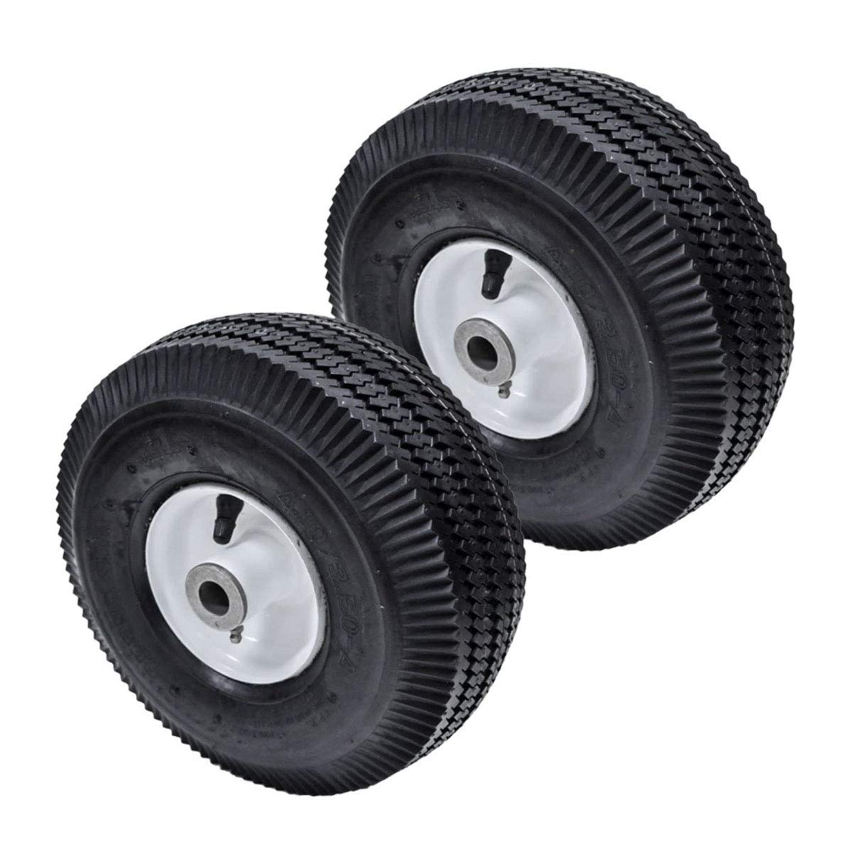 Toro 2PK Genuine OEM 105-3471 TimeCutter Front Wheel Tire Assembly 4.10x3.50x4 4.10/3.50-4