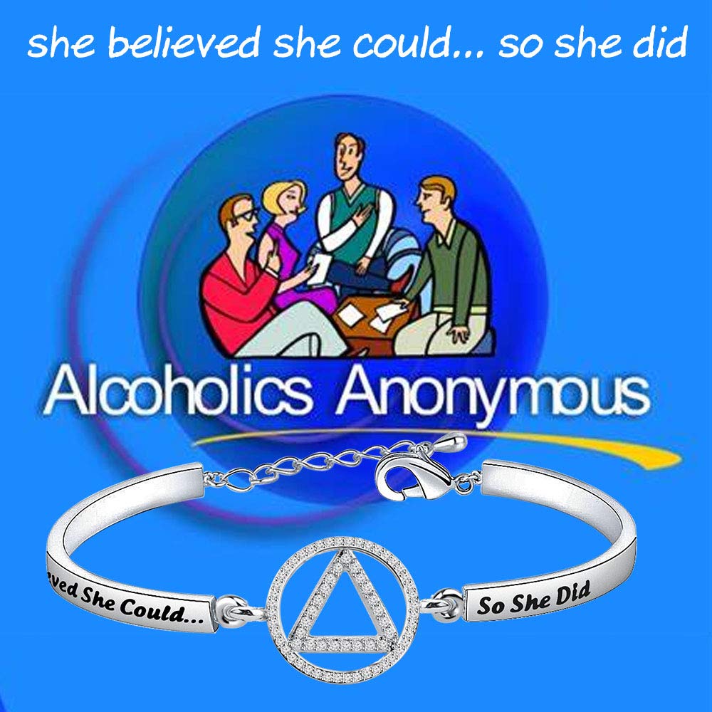 TIIMG Recovery Gift Sobriety Gift AA Gift Sober Recovery Jewelry AA Jewelry