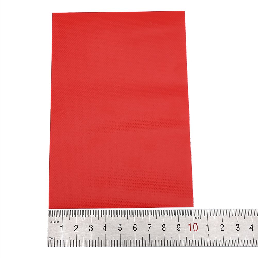 SolUptanisu Inflatable Pool Patch kit,6pcs PVC Repair Patches Kit Set,Inflatable Raft Boat Canoe Kayak Waterproof Repair Patches Accessory (Black, Red, Gray Optional) (Red)