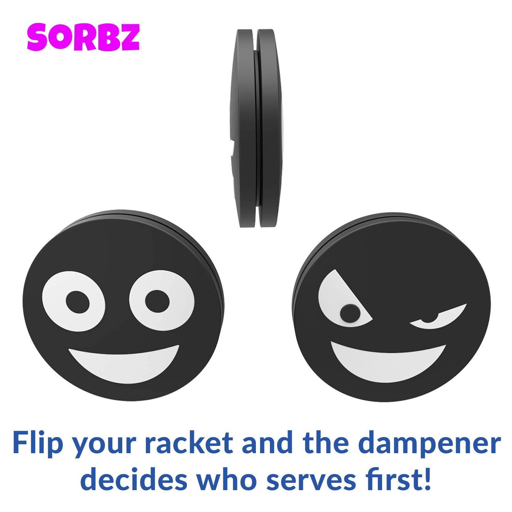 Sorbz Tennis Dampeners - Super 12 Pack - Have Fun and Personalize Your Racket with Shock Absorbers - Perfect Tennis Gift (Winners)