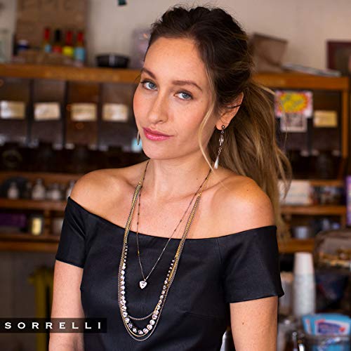 Sorrelli Layer It On Multi-Strand Necklace, Mixed Metal Finish, Crystal