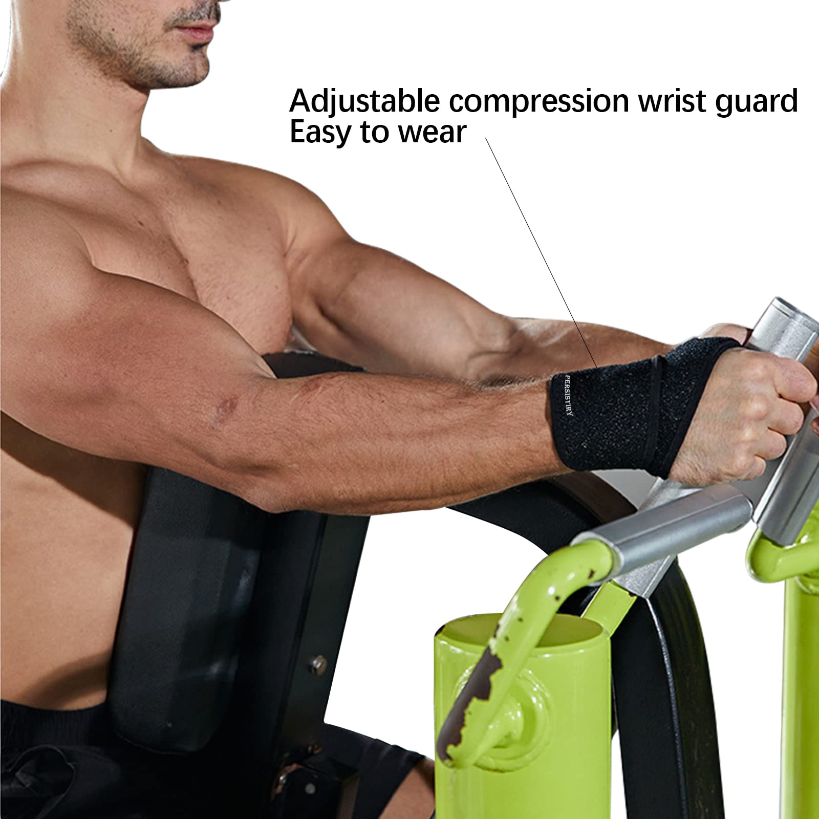 Work Wrist Brace for arthritis Bowling Wrist Support Sport For Weight Lifting Men Compression Bandage Neoprene Push Up Boxing Compression Sleeve Volleyball Work Table Tennis Badminton (1 pack)