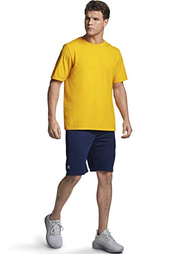 Russell Athletic mens Cotton Performance Short Sleeve T-shirt T Shirt, Gold, Small US