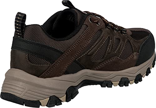Skechers mens Selmen-enago Trail Oxford Hiking Shoe, Chocolate, 10 US
