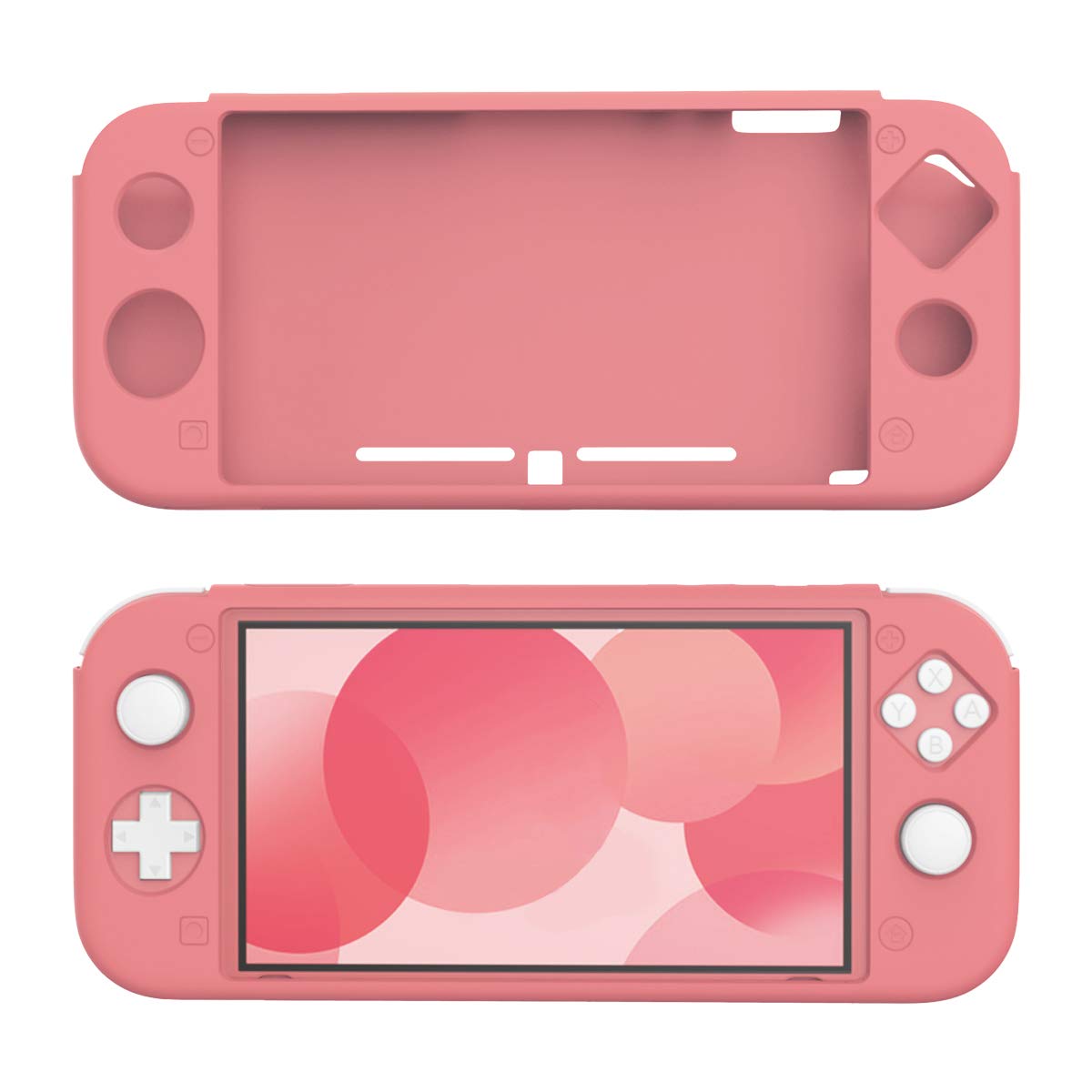 TiMOVO Cover Compatible with Switch Lite - Zacian and Zamazenta Edition Case, Anti-Slip Soft Silicone Cover Case Protective Shell Fit Switch Lite Console, Pink