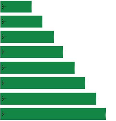 White Water Archery Matte Finish Solid Green Icon 15pc Pack Arrow Wraps Choose Length Width (9, 1.12)
