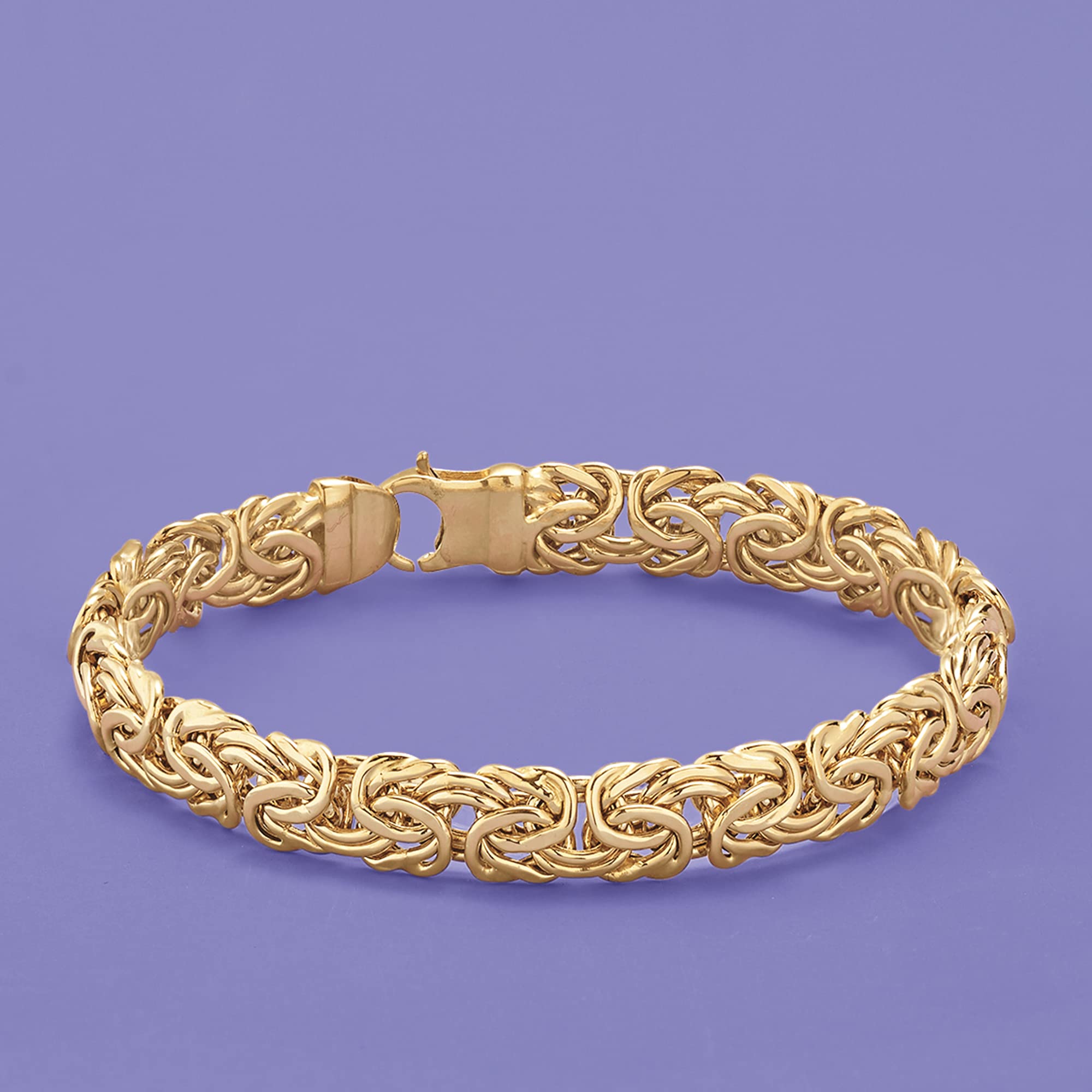 Ross-Simons 14kt Yellow Gold Byzantine Bracelet. 7 inches