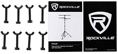 Rockville 10' Ft Tripod Lighting Tree Stand w/Side Bars-110lb Capacity (RVLS1)