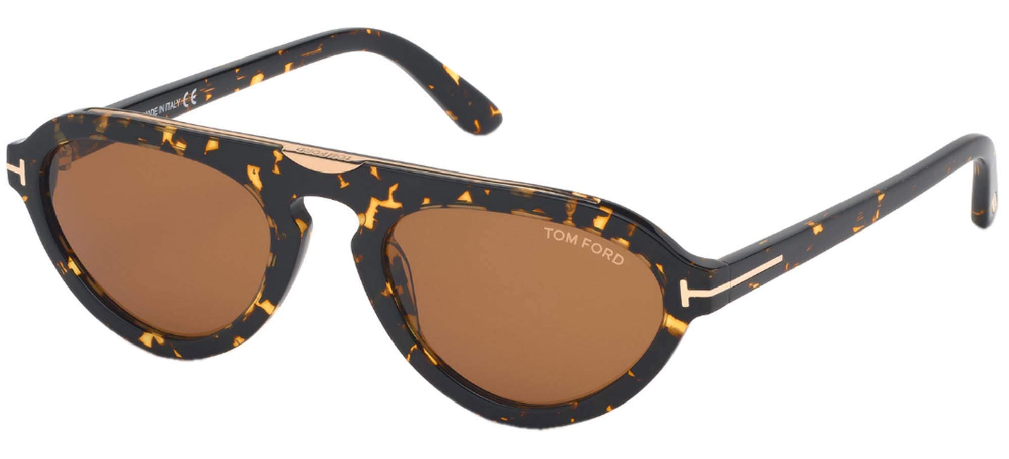 Tom Ford MILO-02 FT 0737 HAVANA/BROWN 54/21/145 unisex Sunglasses