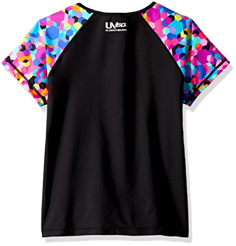 Speedo Girl's Uv Swim Shirt Short Sleeve Printed Rashguard - Manufacturer Discontinued