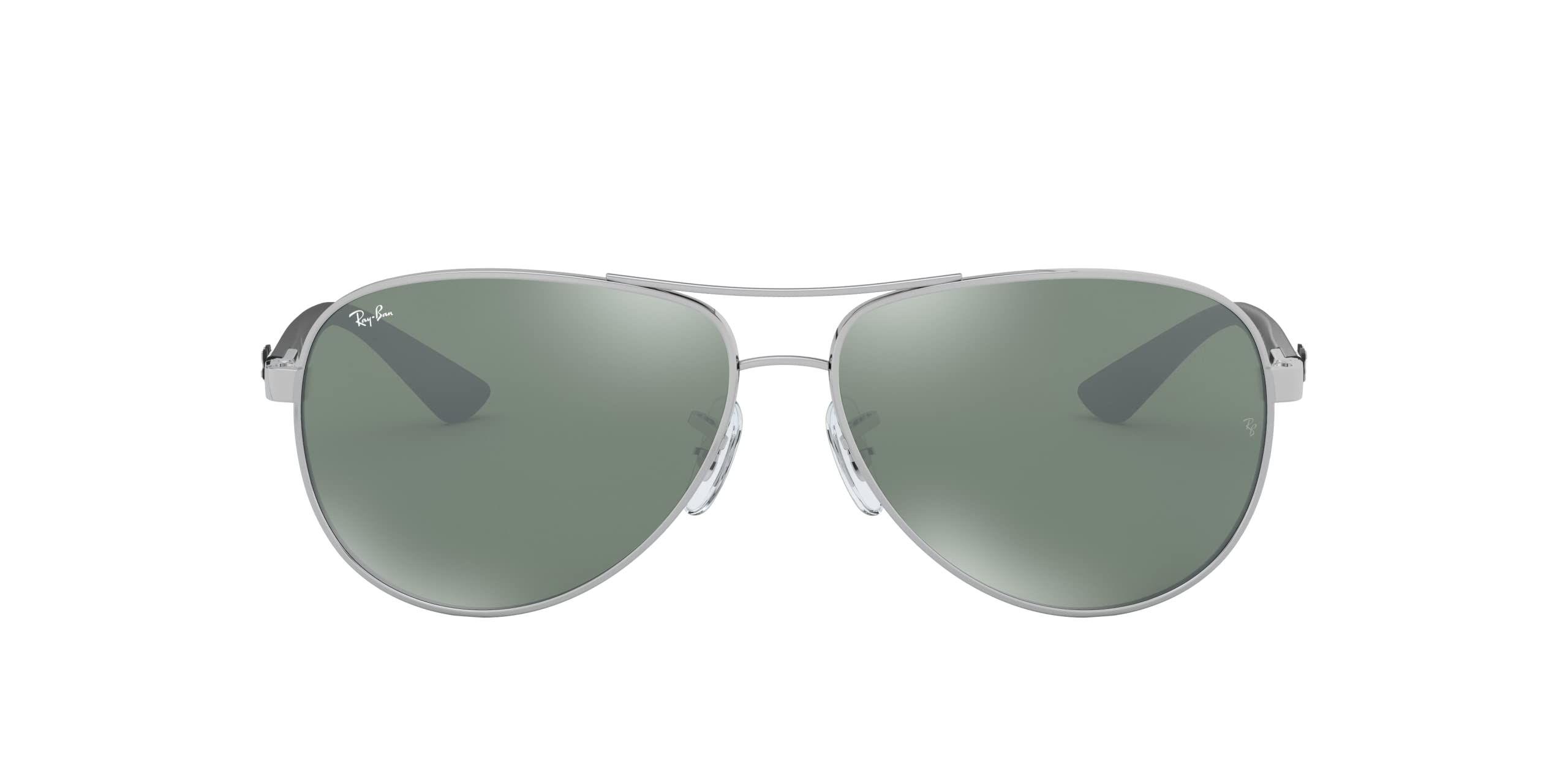 Ray-Ban Man Sunglasses Silver Frame, Silver Lenses, 58MM