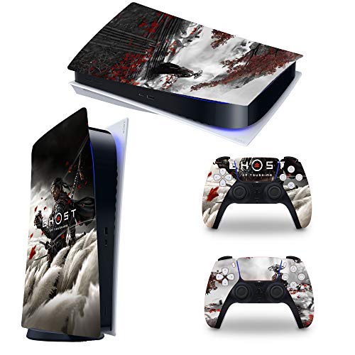 Tsushima - PS5 Digital Edition Skin Console - PS5 Digital Edition Controller Skin Cover Vinyl Decal Protective