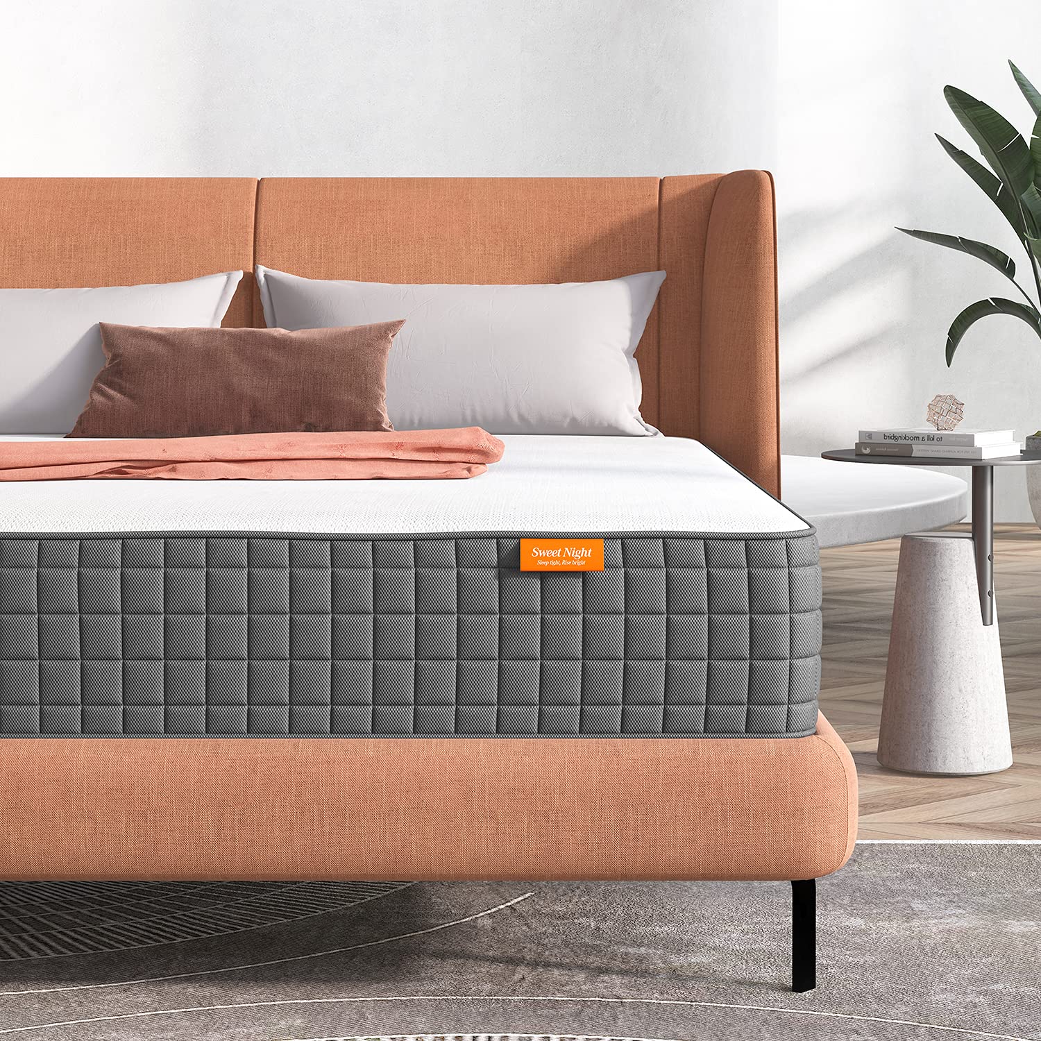 Sweetnight Queen Mattress, Breeze 10 Inch Queen Size Mattress, Infused Gel Memory Foam Mattresses for Cool Sleep, Supportive & Pressure Relief, Medium Firm