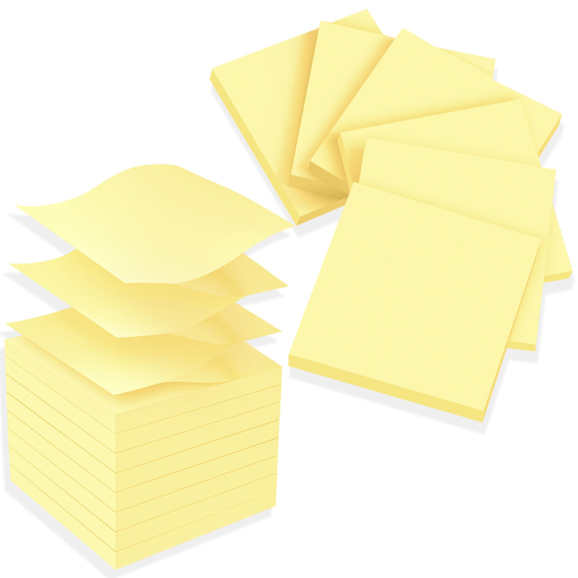 Sticky Notes 3x3 in, 8 Pads, Bright Colors Strong Adhesive Post, Suitable for School, Home, Office, Clean Removal, 70 Sheets/pad