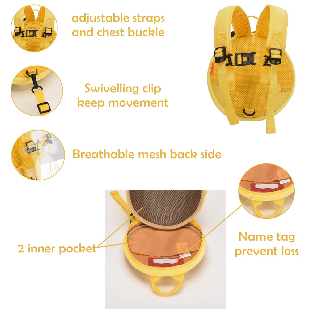 Toddler Backpack Leash for Baby,Safety Harness Ladybug Bag for Kids,Small(Red)