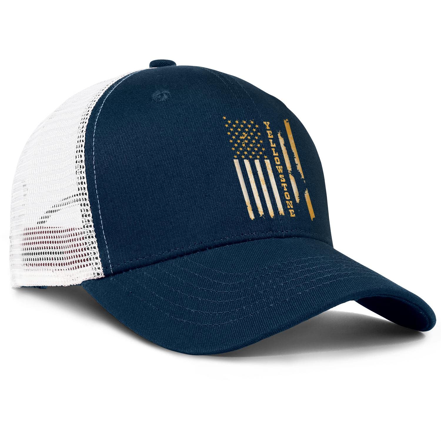WENZI9DU Men and Women Yellow Flag Baseball Cap Adjustable Mesh Sports Cap, Yellowstone-3, One Size