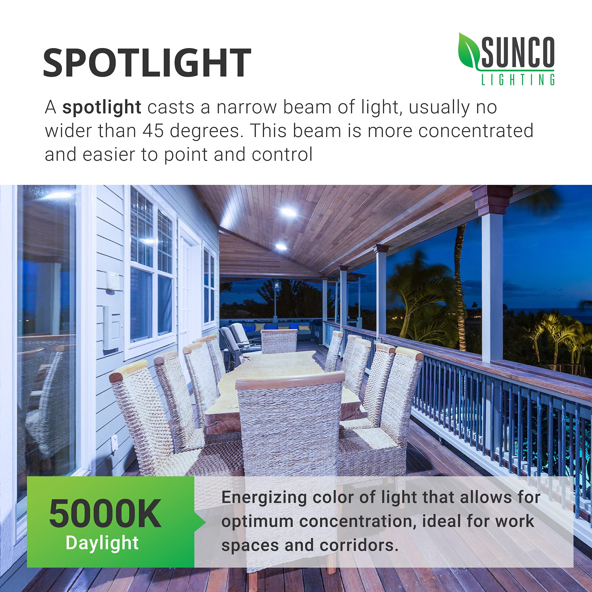 Sunco 4 Pack Outdoor LED Flood Light, 1250 LM, Waterproof PAR38 LED Bulb, Dusk to Dawn, 120W Equivalent 15W, Exterior, Wet-Rated, 2700K Soft White, E26 Base, UL