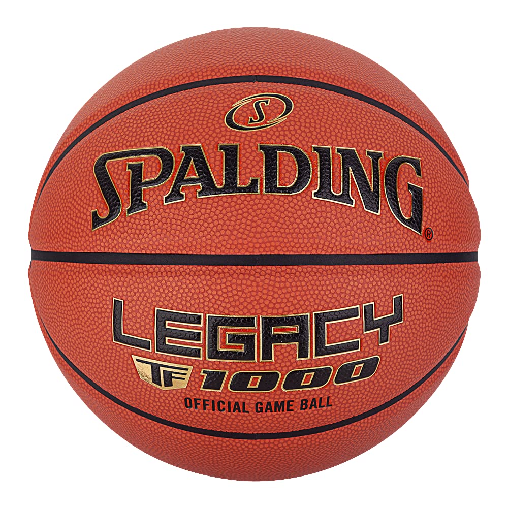 Spalding TF-1000 Legacy Indoor Game Basketball, Orange, Intermediate Size 6, 28.5"