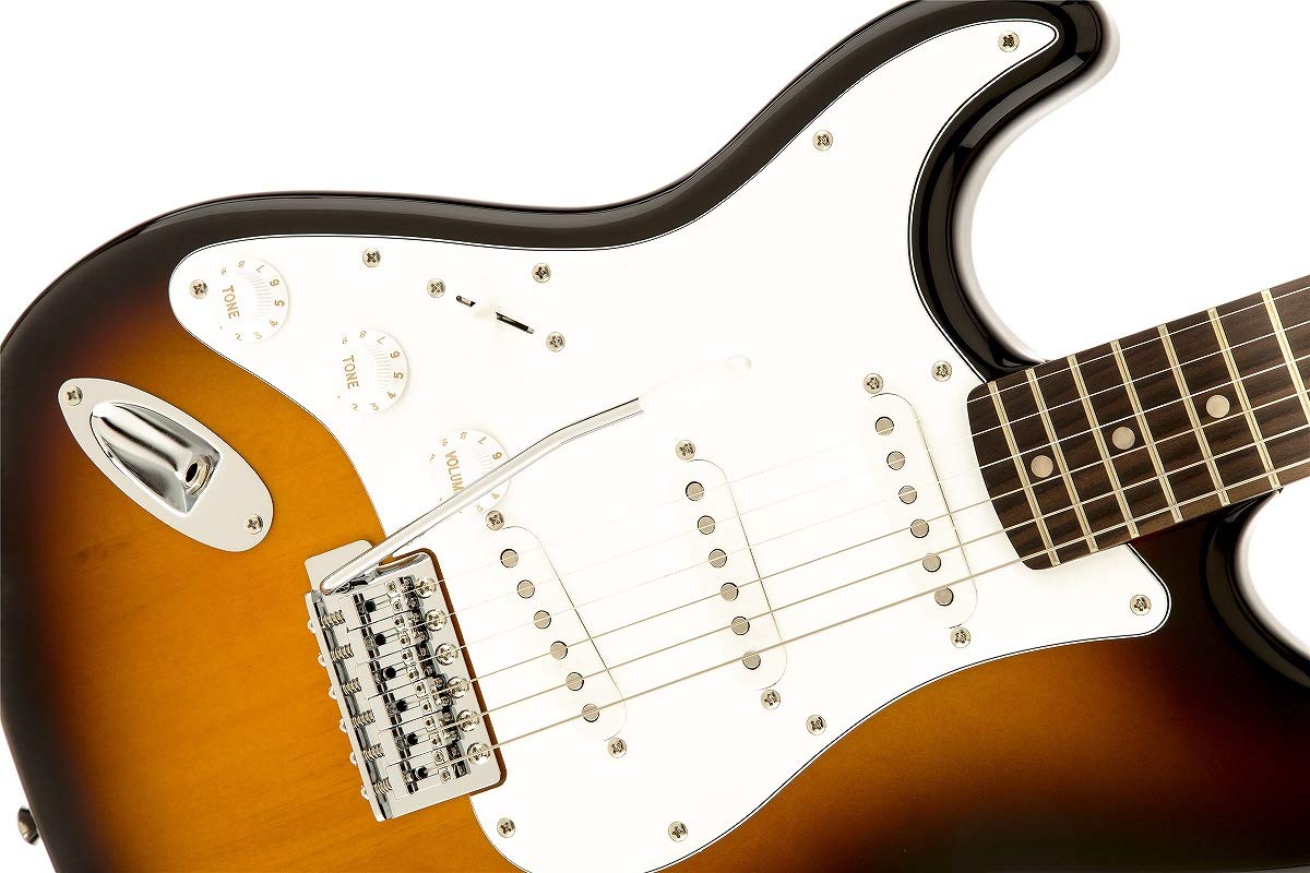 Squier Affinity Series Stratocaster Electric Guitar, Brown Sunburst, Laurel Fingerboard, Left-Handed