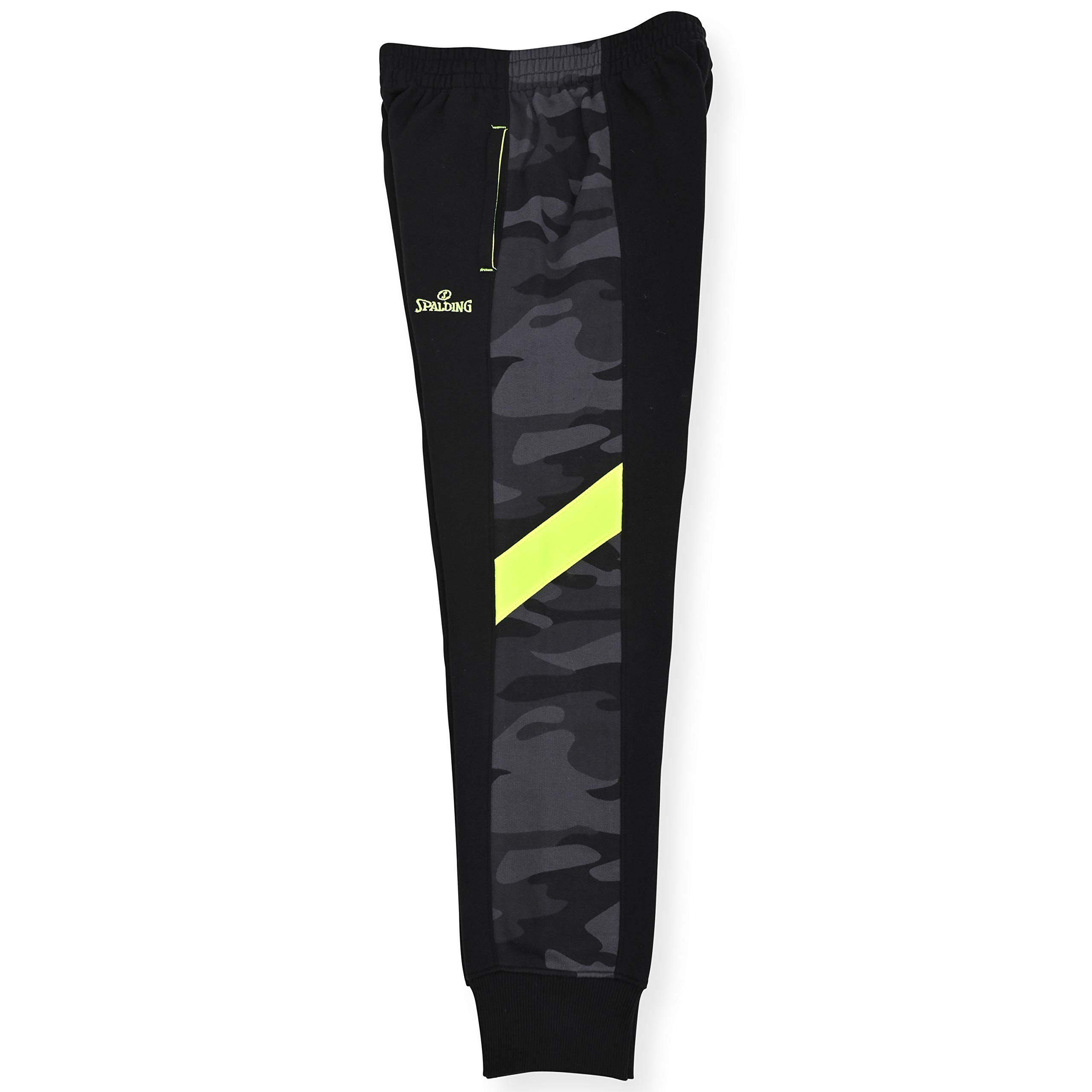 Spalding Boy’s Ninja Hoodie and Jogger Pant Set with Built in Face Gaiter, Black Camo, Size 10/12