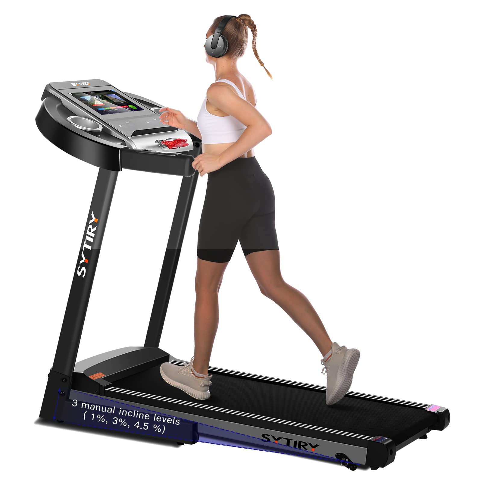 Walking Pad Treadmill, 2.5HP Low Noise Under Desk Treadmill with Wider Running Belt, Portable Treadmills for Home/Office, Walking Jogging Running Machine with LED Screen and Remote Control
