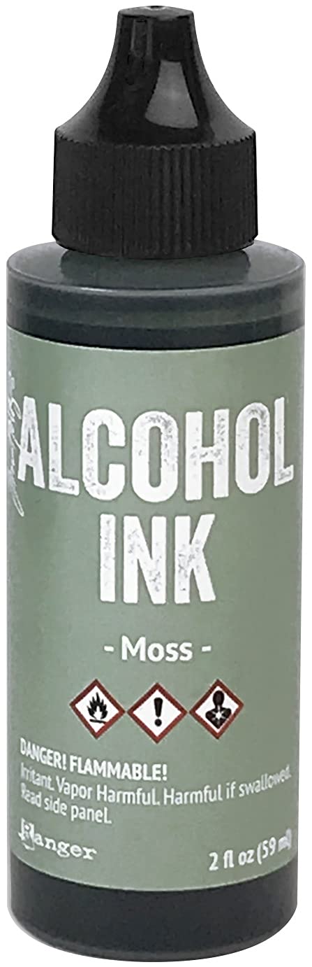 Ranger Tim Holtz - Moss ALCHOL Ink OPNSK 2OZ