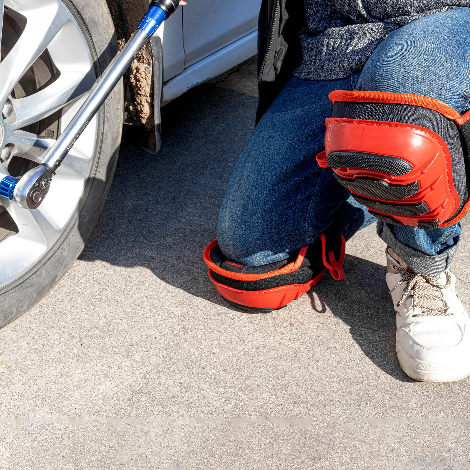 TOMMARS 0.9 inch Folding Kneeling Pad and Knee Pads for Work