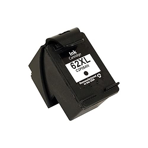SuppliesMAX Remanufactured Replacement for HP Envy 5540/5545/5640/5660/5665/7640/7645/8000/8005 Black High Yield Inkjet (600 Page Yield) (NO. 62XL) (C2P04AE)