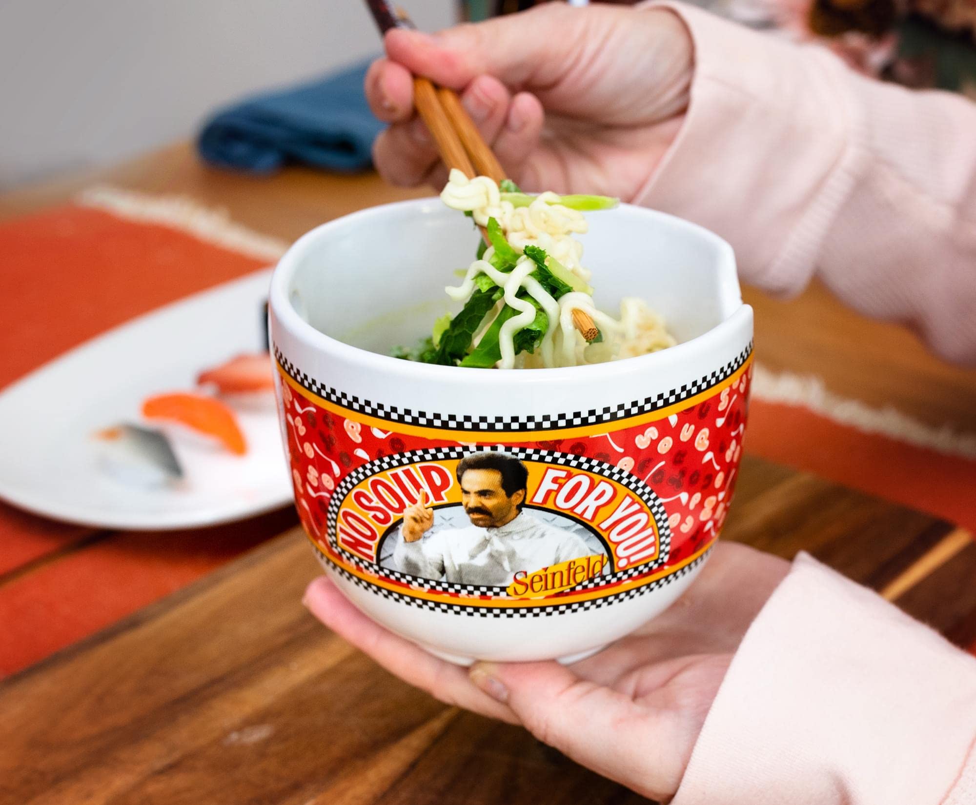 Toynk Seinfeld No Soup For You 20-Ounce Ramen Bowl and Chopstick Set