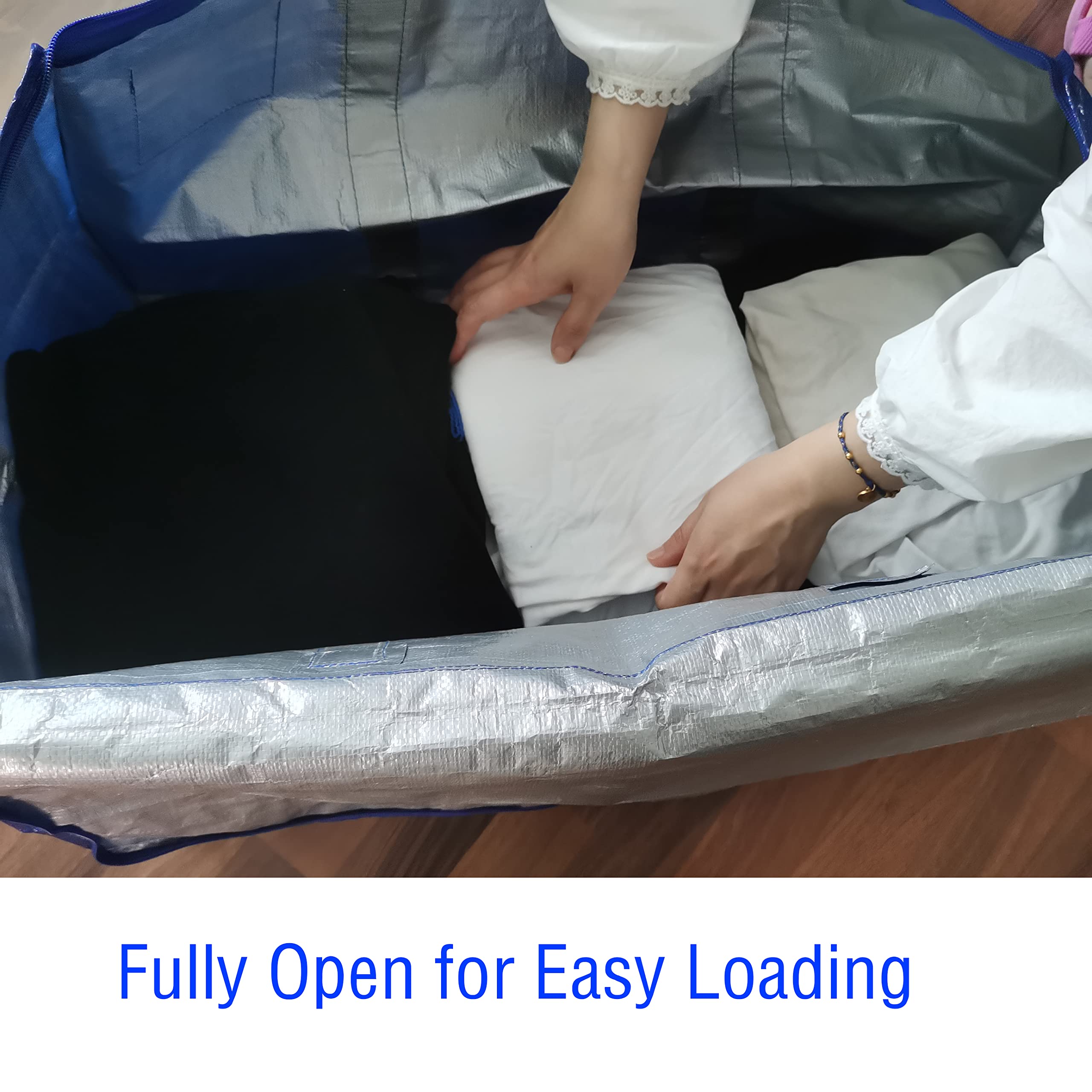 Yun Xuan Reusable Moving Bags, Large Storage Bags for Space Saving ,The Best Choice (6 Pack)