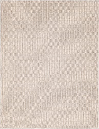 Unique Loom Outdoor Trellis Collection Area Rug - Deco Trellis (9' x 12' Rectangle, Taupe/ Ivory)