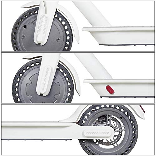 TOMALL Reflective Strip Sticker Front & Rear Wheel Rubber Sticker White Compatible for Xiaomi Mijia M365 Sticker Scooter Replacement Parts Accessories