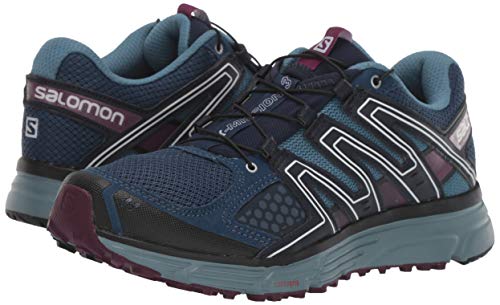 Salomon Women's X-Mission 3 Trail Running Shoes, Sargasso Sea/Bluestone/Dark Purple, 5
