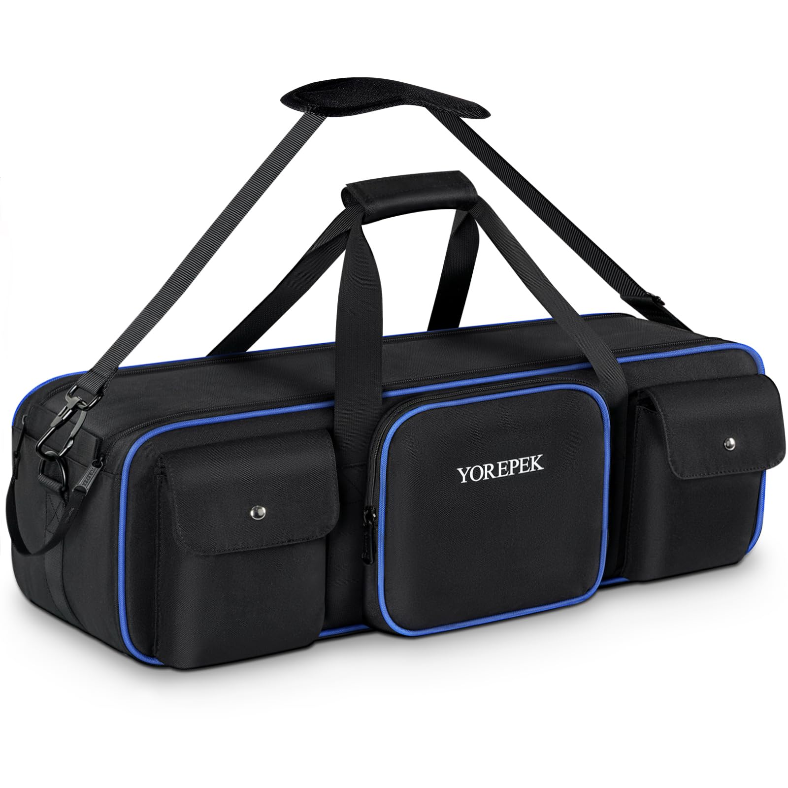 YOREPEK Tripod Carrying Case Bag 50.5", Durable Light Stand Bag with 2 Removable Padding, Photo Studio Equipment Case for Tripods, Monopods, Speaker Stands, Umbrellas, Gear, Mic Stand, Tent Pole