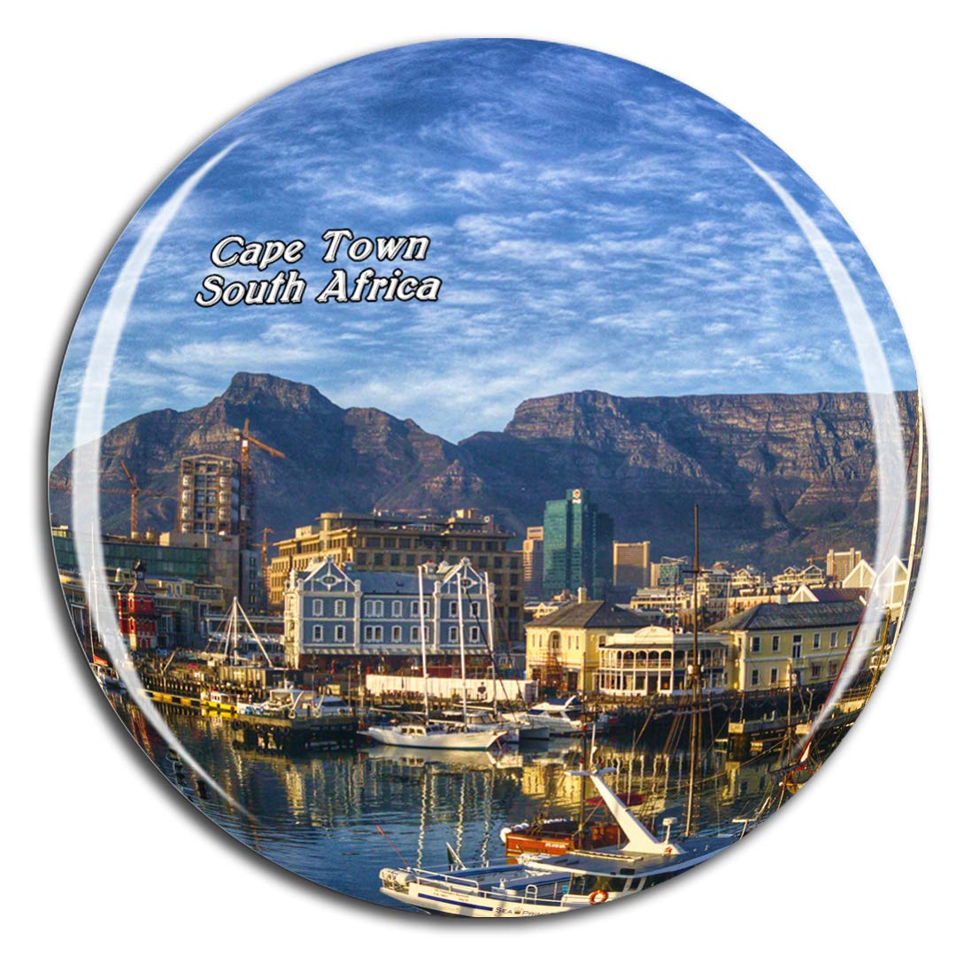 Weekino South Africa Table Mountain Cape Town Fridge Magnet 3D Crystal Glass Tourist City Travel Souvenir Collection Gift Strong Refrigerator Sticker