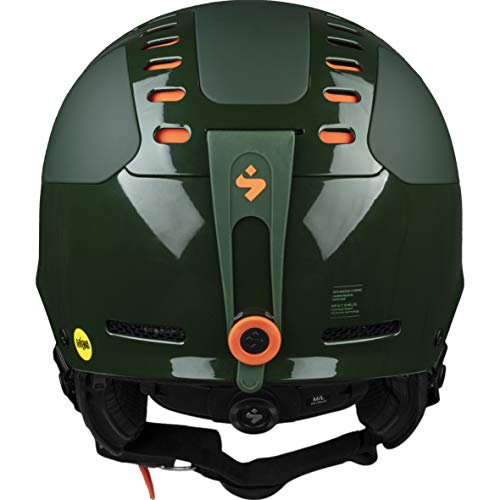 Sweet Protection Switcher MIPS Helmet - Hybrid Hardshell Snowboarding and Ski Helmet Equipped with Ventilation and Audio Ready System, Highland Green, XX-Large