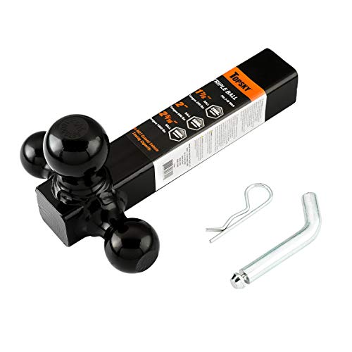 TOPSKY Trailer Hitch Trailer Ball Mount & pin,1-7/8,2,2-5/16-inch Hitch Ball TS2005