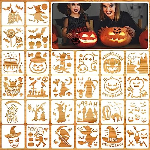 Set of 24 Christmas Holiday Stencils for Drawing or Painting on Wood, Paper, Vinyl or Plastic - Reusable Painting Stencil Sheets â Holiday Stencils for Decorating, Sign Making, Parties and Ornaments!