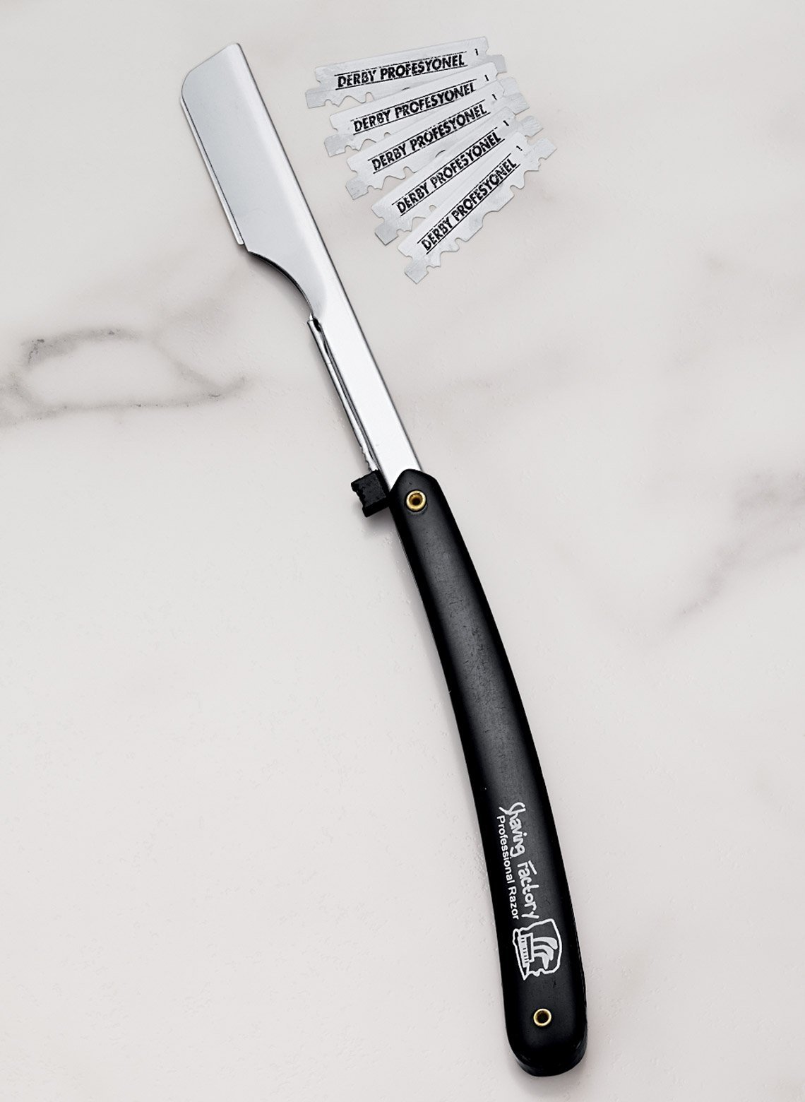 Shaving Factory Straight Razor with 5 Blade, 3 Ounce