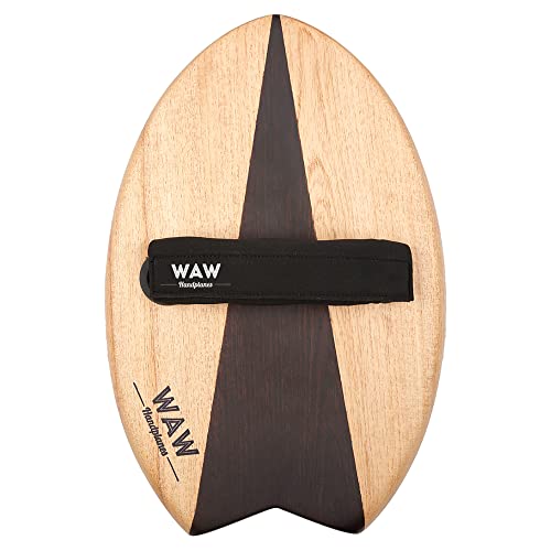 WAW TimberFish Bodysurfing Handplane, Handboard, Body Surf Plane, Hand Surfer, Hand Paddle, Sustainable Timber