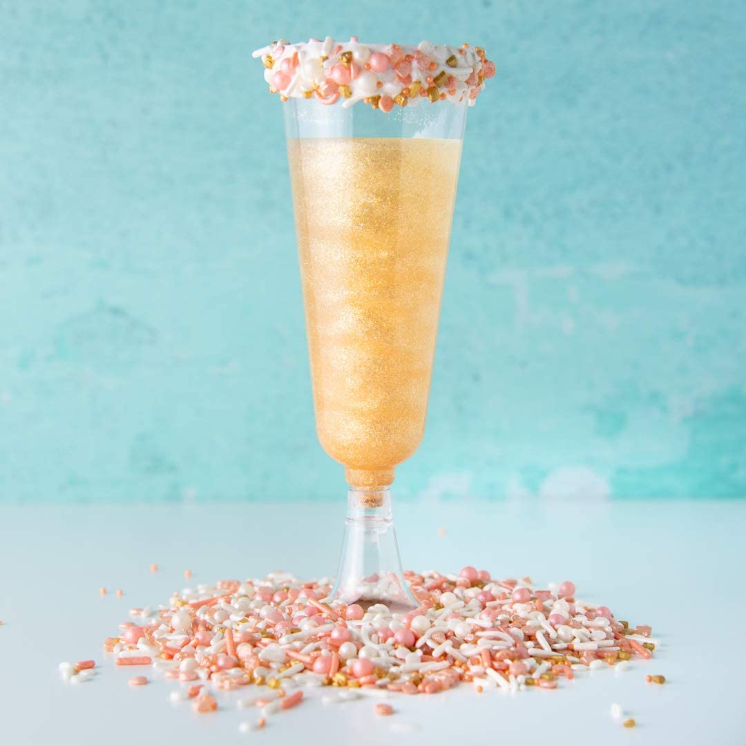 Sweets Indeed Edible Glitter, Perfect for Drinks, Cocktails, Beverages & Cake Decorating, Dessert Cake Topper, 4 grams (Gold Edible Glitter) (Gold, 4g)