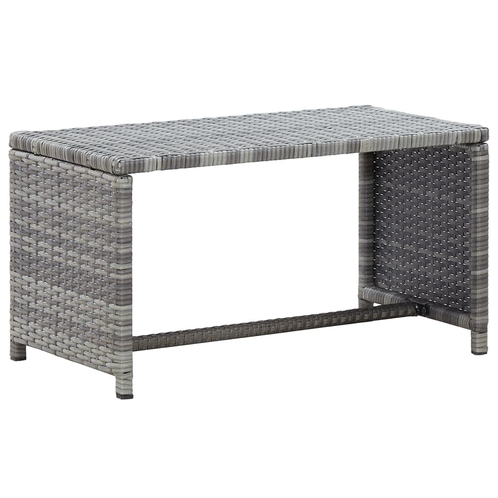 QJBSAVVA Coffee Table Brown 27.6"x15.7"x15" Poly Rattan,Bedside Tables Side Tables End Tables Entrance Tables Suitable for Meeting Rooms, Reception Rooms, Offices